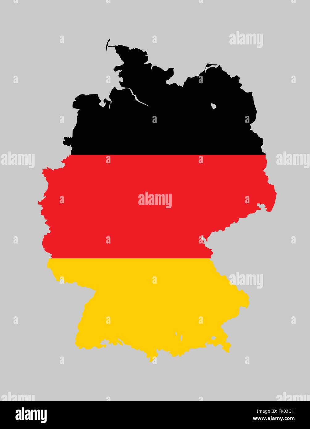 Germany flag map Stock Vector Image & Art - Alamy