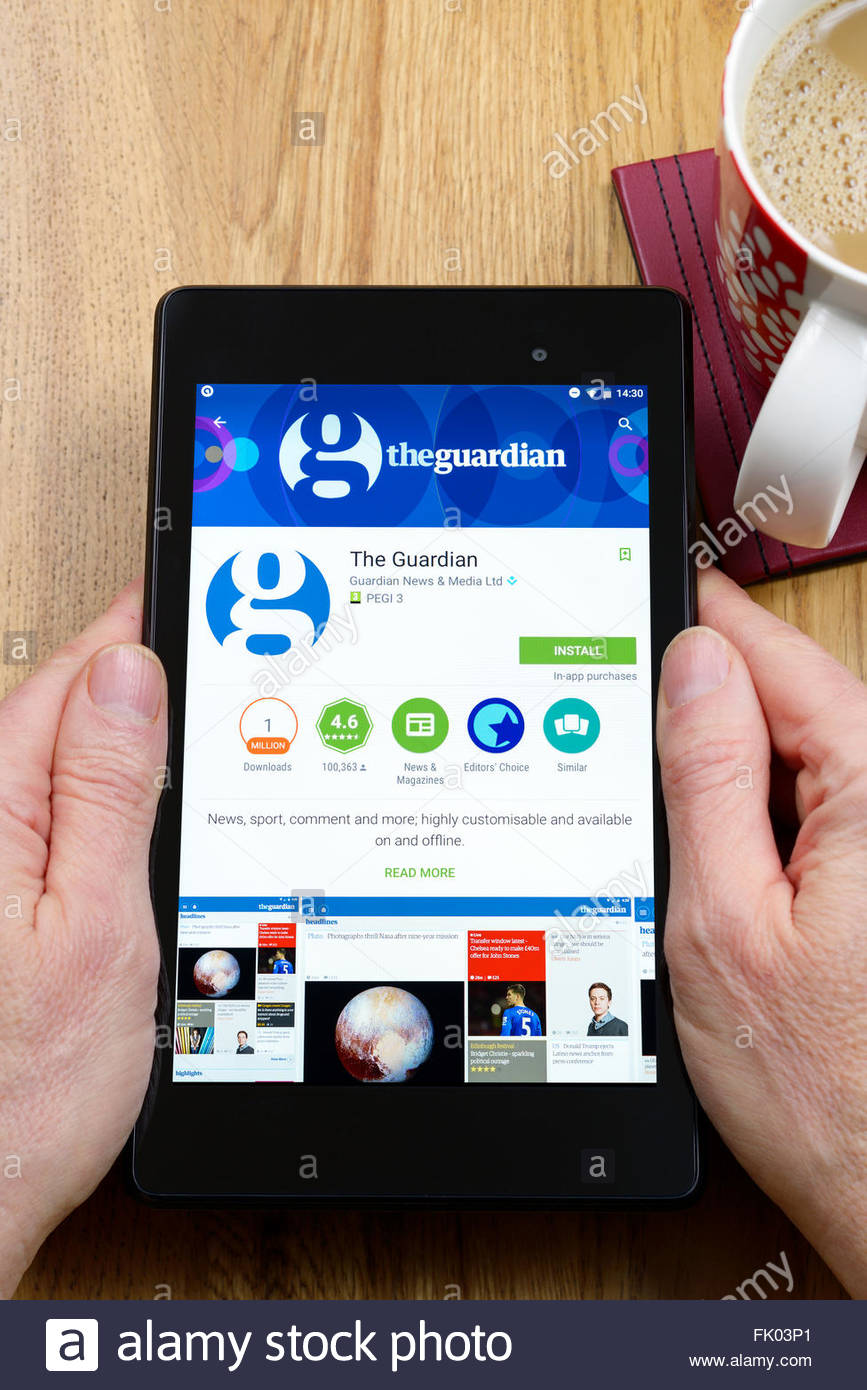 Guardian Newspaper App High Resolution Stock Photography and Images - Alamy