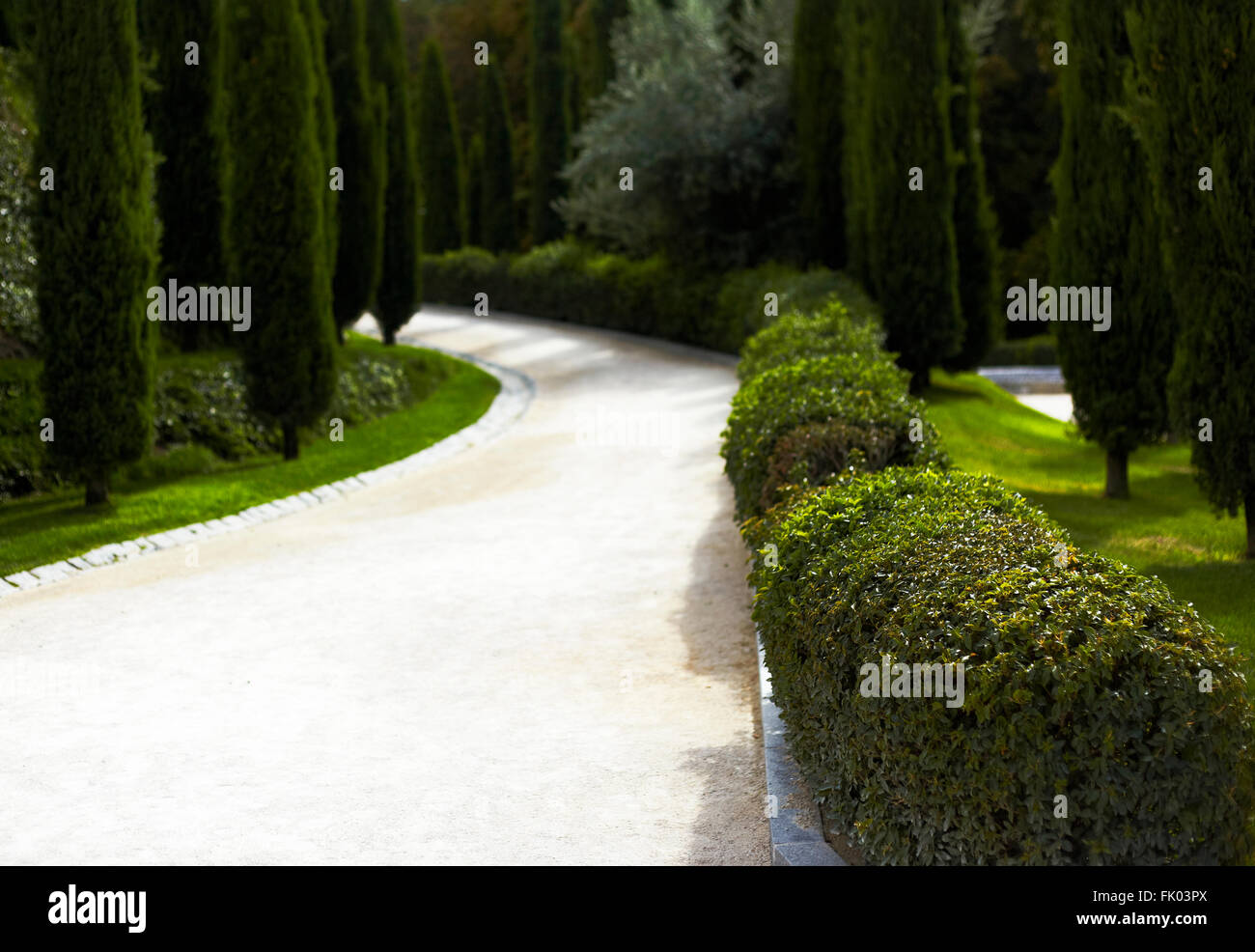 Pathway detail in an urban park. Horizontal format Stock Photo - Alamy