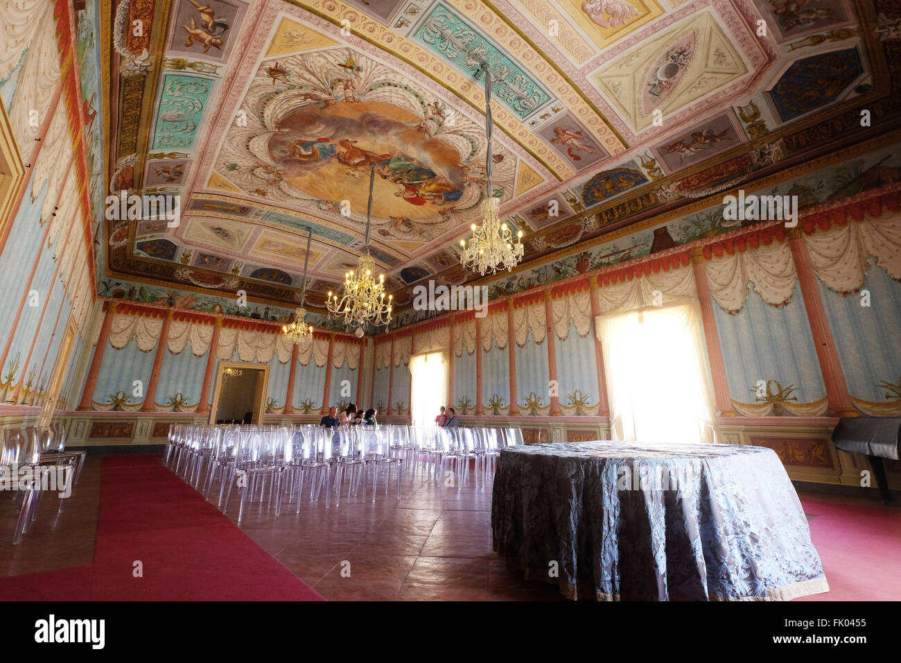 interior of Palazzo Nicolaci ( Feast Room ) di Villadorata,Noto,Sicily ...