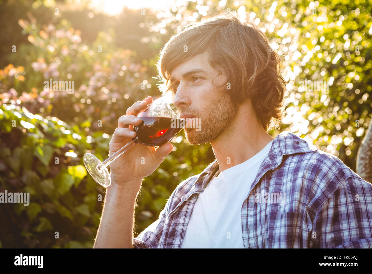 Man outdoors wine hi-res stock photography and images - Alamy