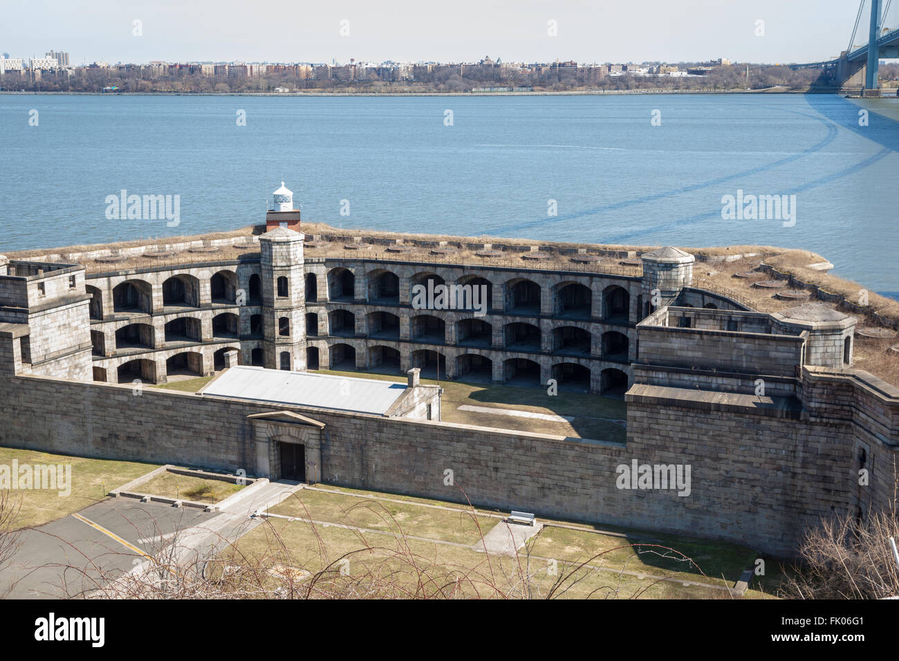 The Battery Weed at Fort Wadsworth on Staten Island is seen with ...