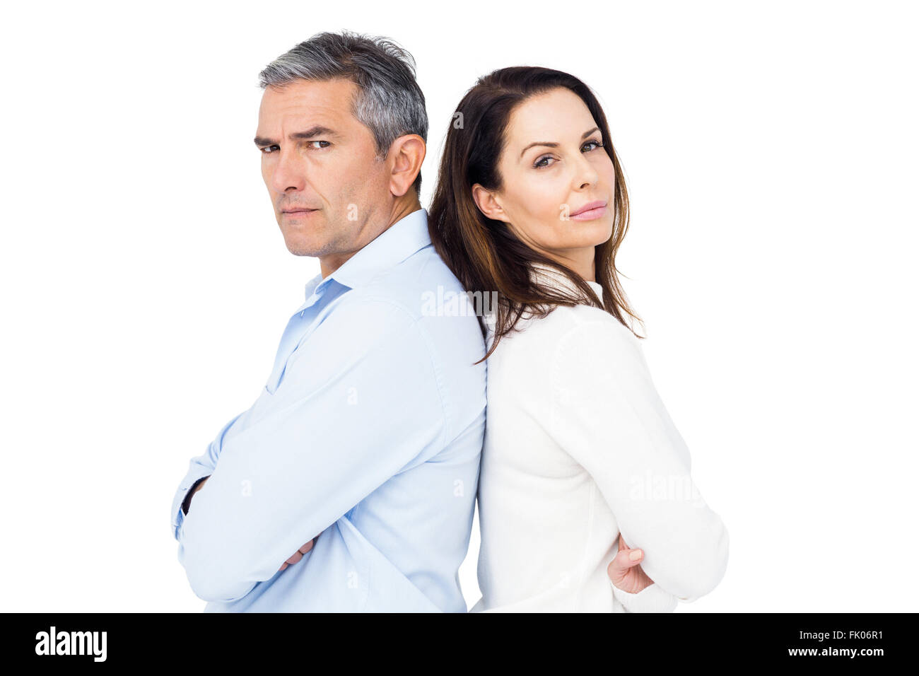 Couple ignoring each other Stock Photo - Alamy
