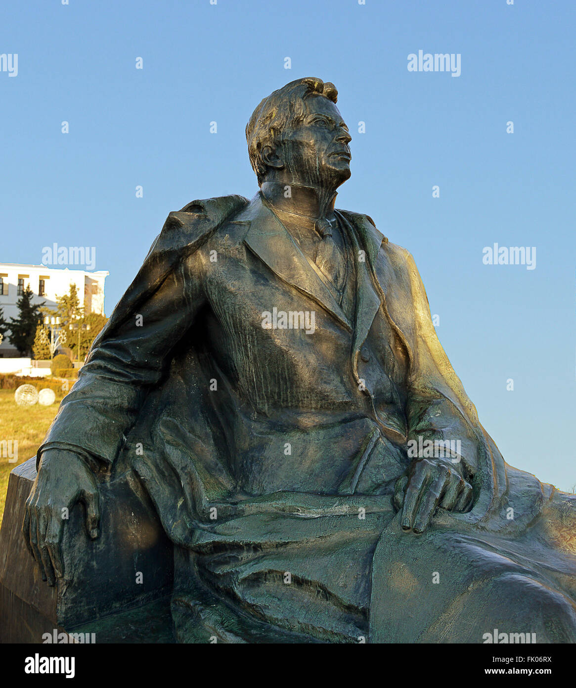 Bronze statue of George Enescu, Romania's most famous composer Stock ...
