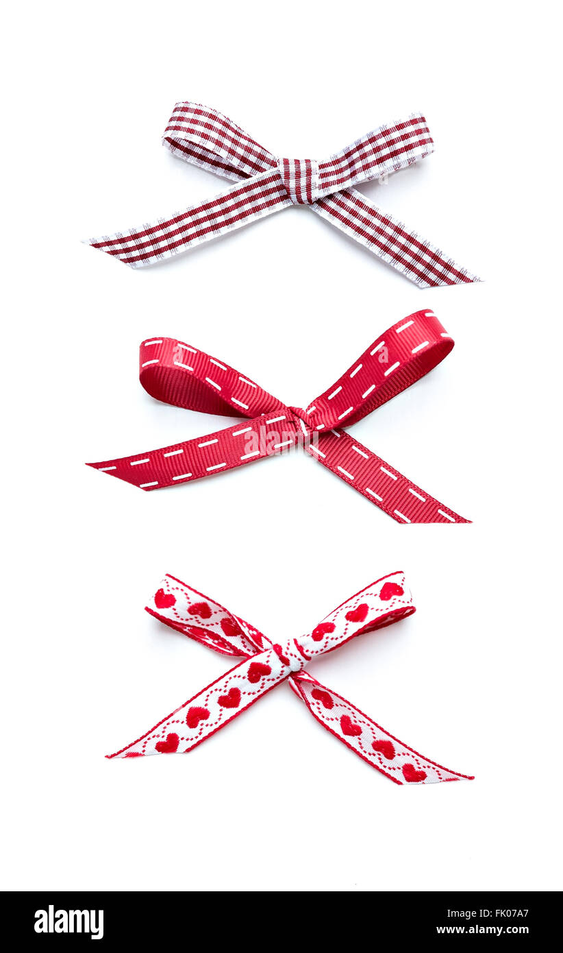 bows isolated on white background Stock Photo - Alamy