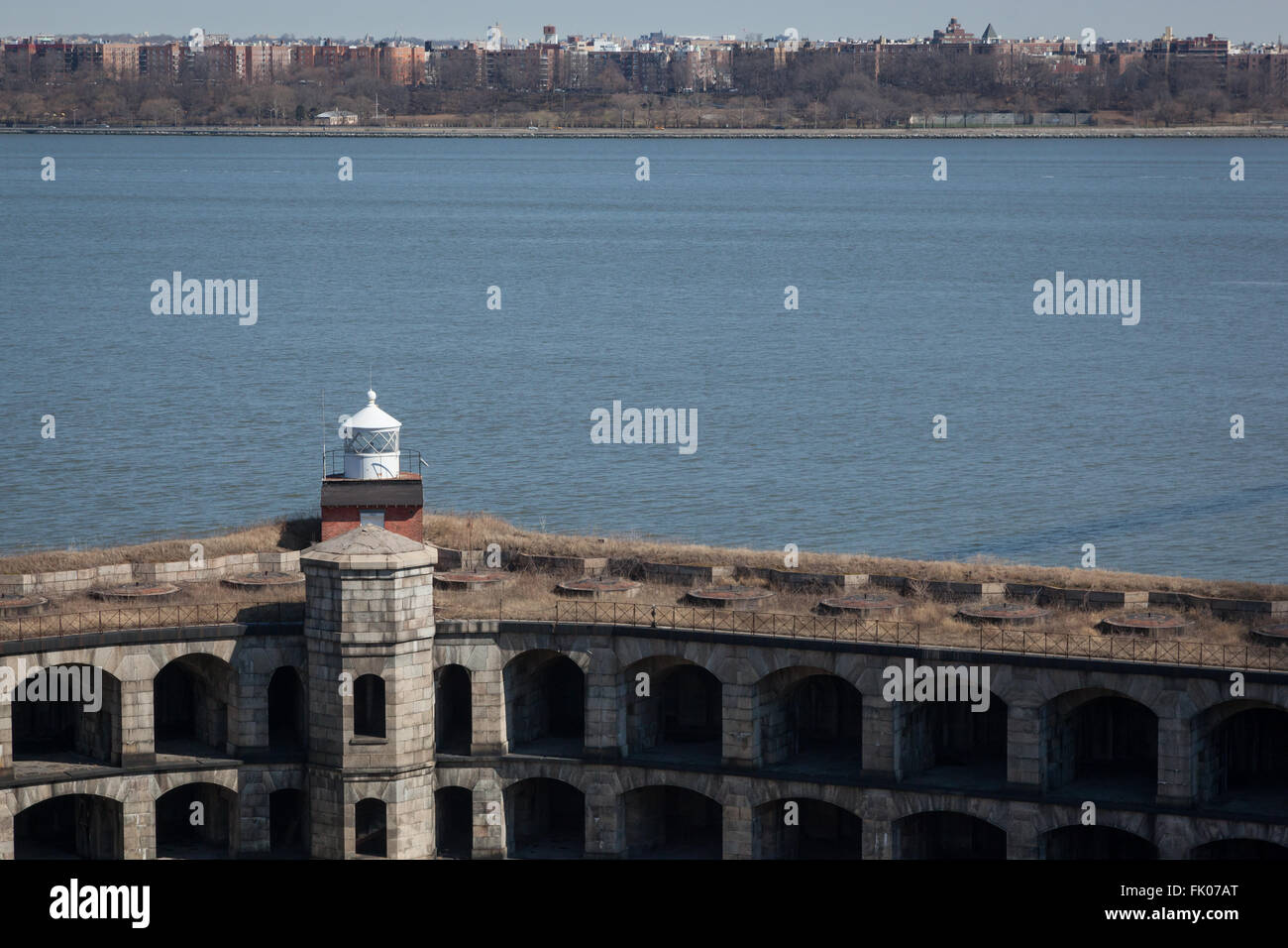 The Battery Weed at Fort Wadsworth on Staten Island is seen with ...