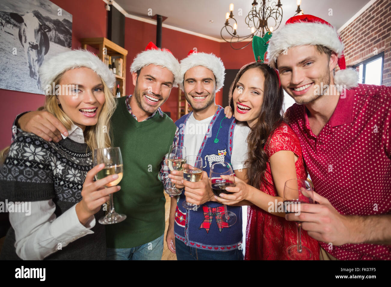 Caucasian woman man friends wearing hi-res stock photography and images ...