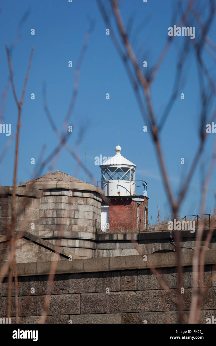 The lighthouse on top of the Battery Weed is seen at Fort Wadsworth on ...