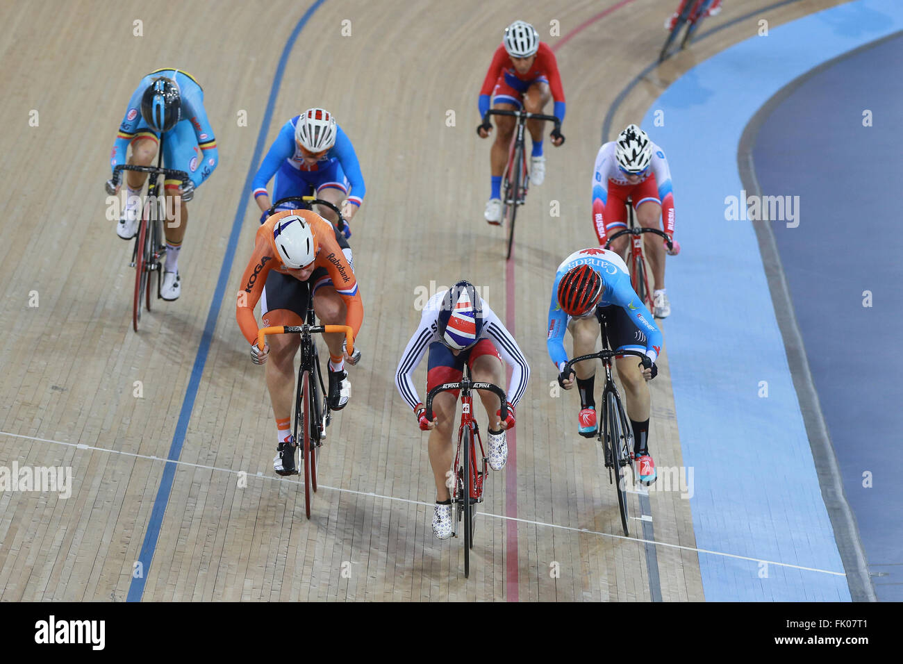 Lee Valley Velo Centre, London UK. 04th Mar, 2016. UCI Track Cycling ...