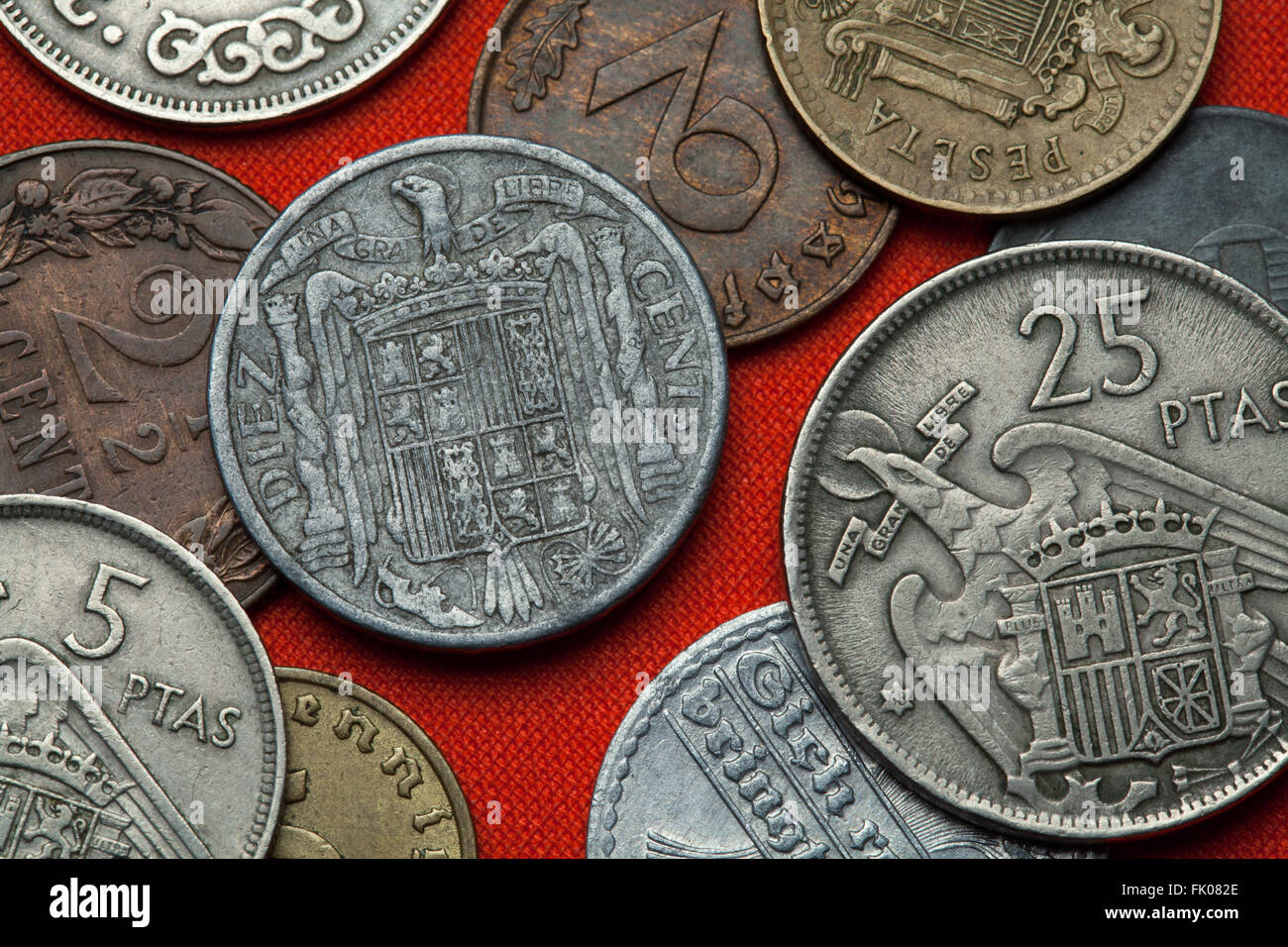 Coins of Spain under Franco. Coat of arms of Spain under Franco ...