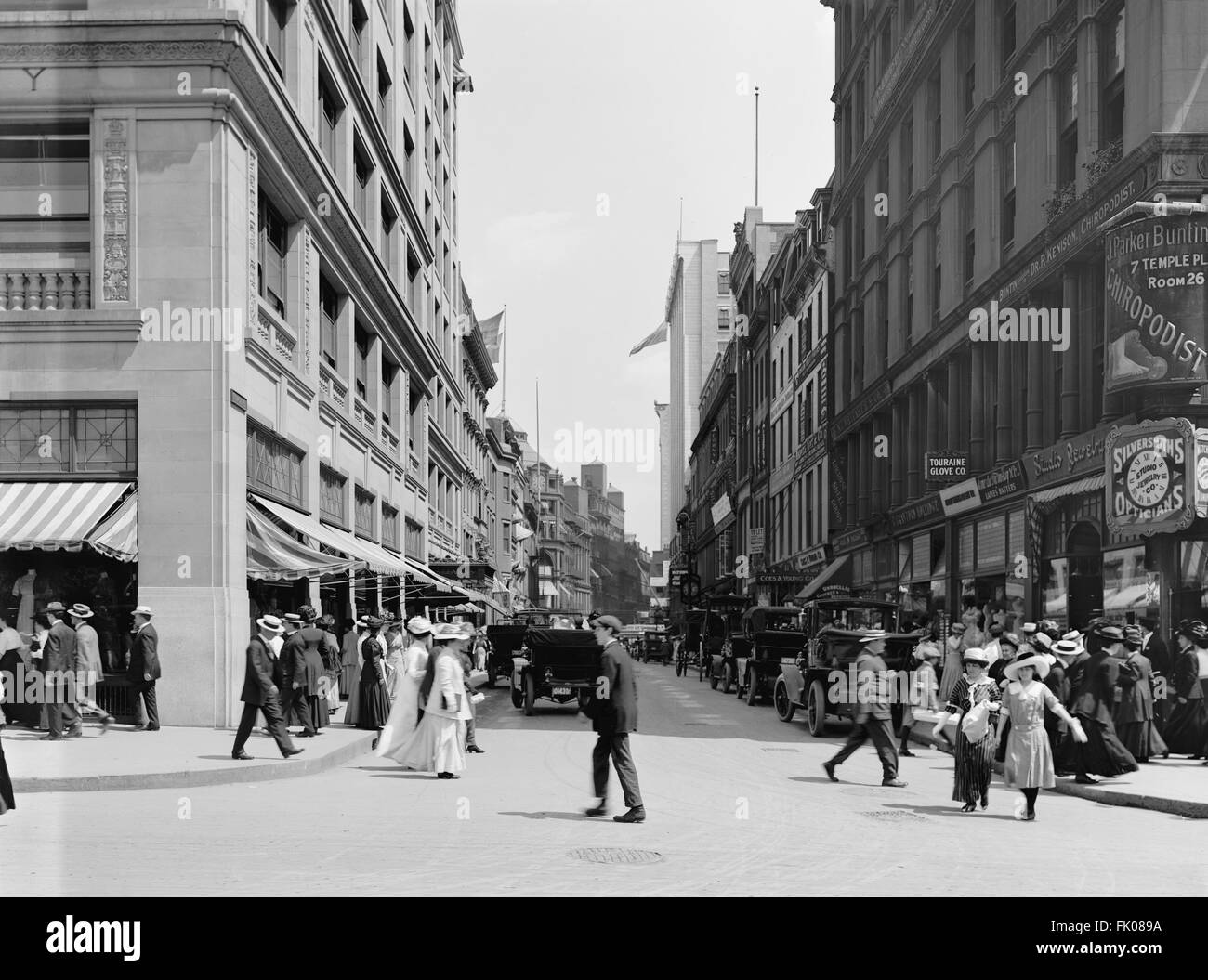 Temple Place, Boston, Massachusetts, USA, circa 1915 Stock Photo - Alamy