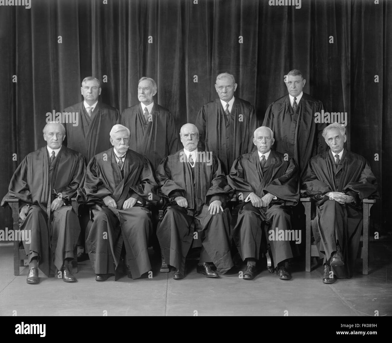 U.S. Supreme Court Associate Justices with Chief Justice Charles Evans ...