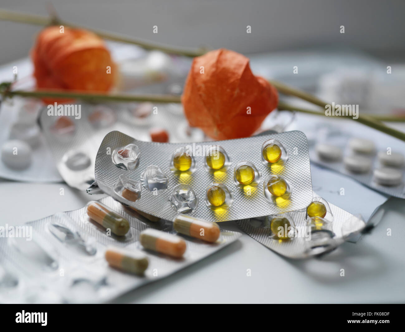 Pills And Recovery Stock Photo - Alamy