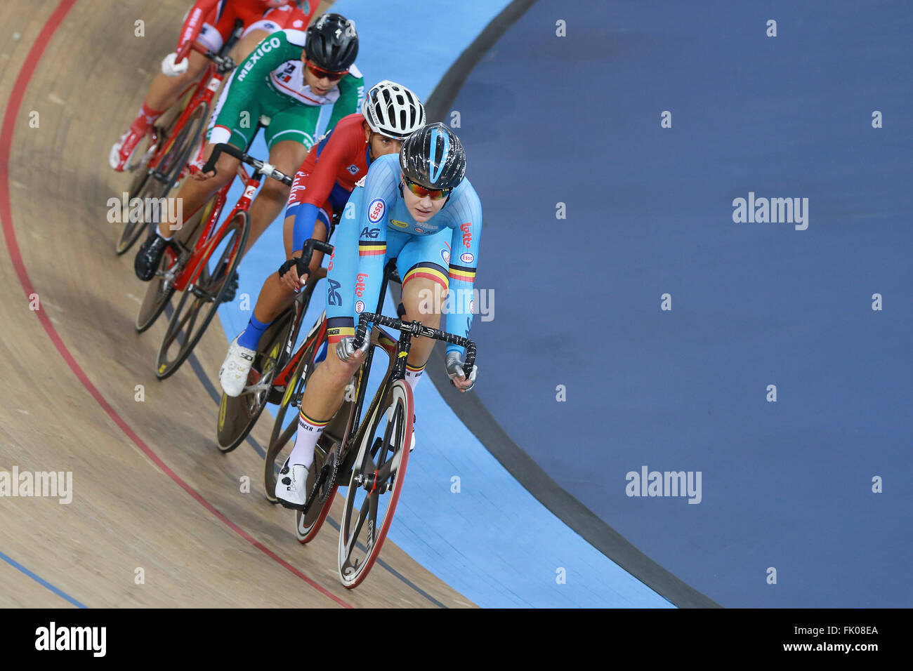 Lee Valley Velo Centre, London UK. 04th Mar, 2016. UCI Track Cycling ...