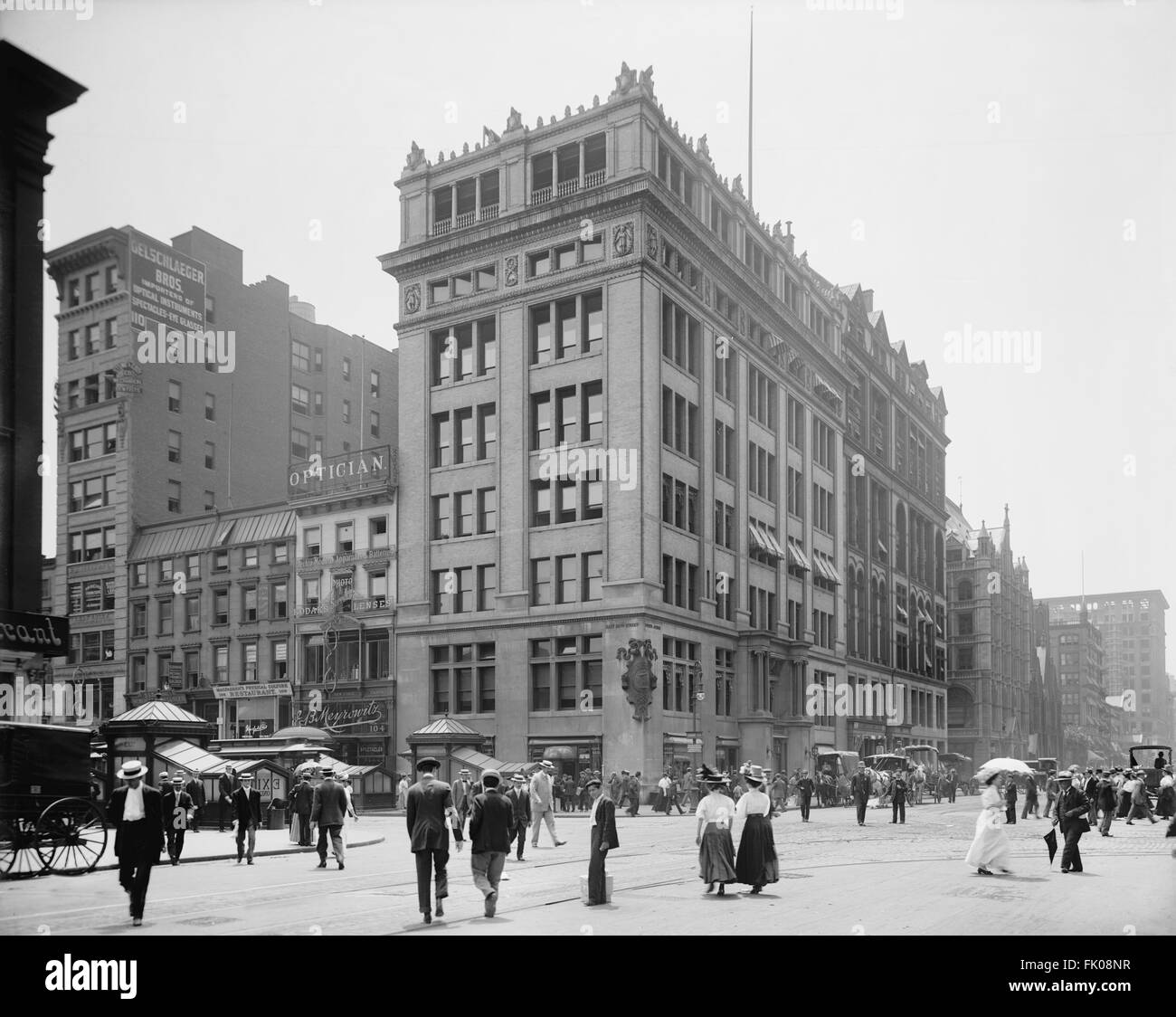 Street Scene, Twenty Third Street and Fourth Avenue, New York City, USA ...