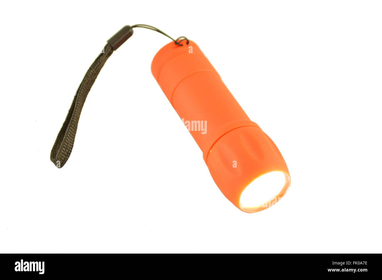 Red hand flashlight Stock Photo - Alamy