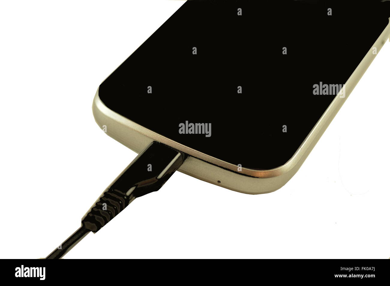 Smart phone charge Stock Photo - Alamy