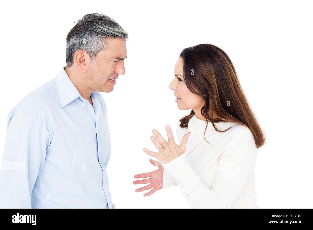 Angry couple arguing Stock Photo - Alamy