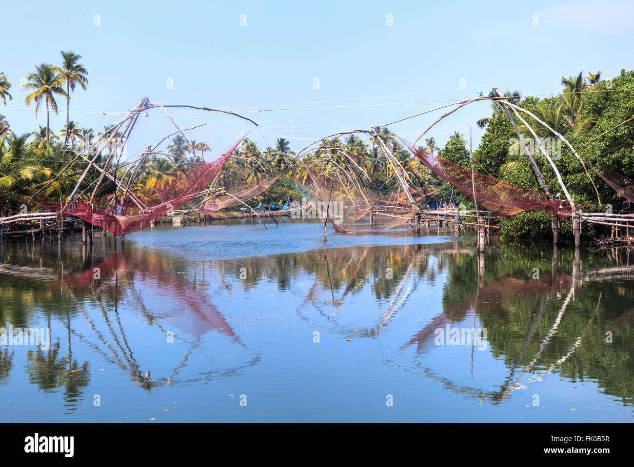 Chinese fishing nets, Kochi, Kerala, India, Asia Stock Photo - Alamy