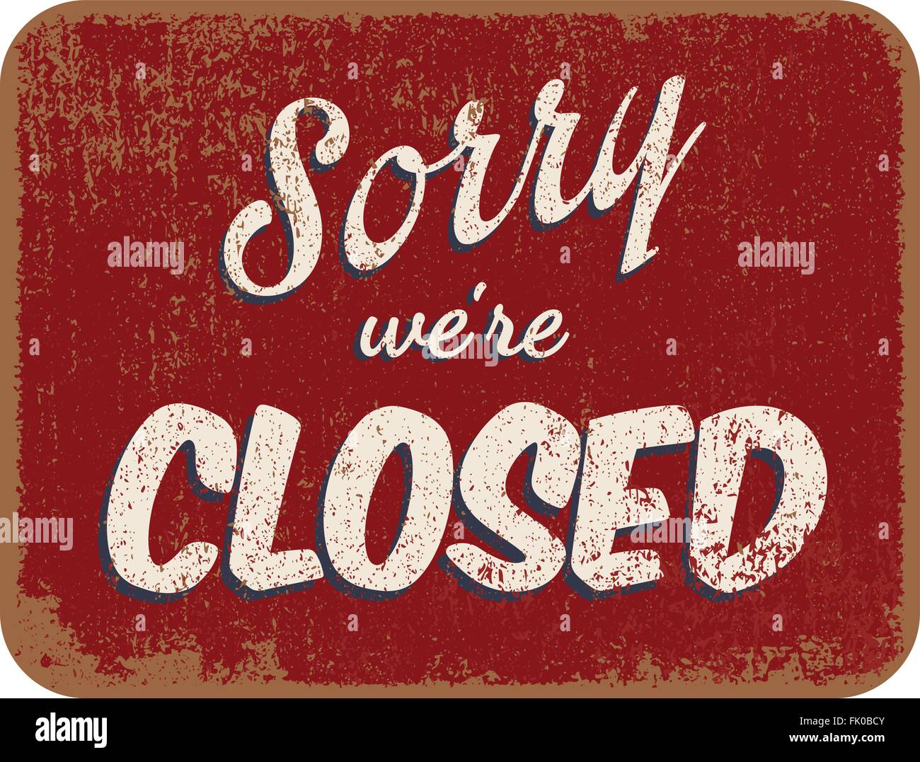 Free Sorry We Are Close Clipart