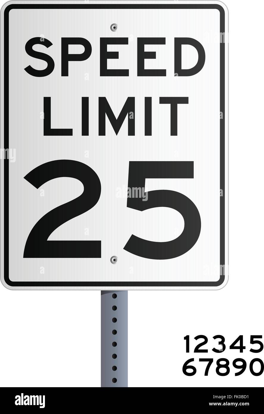 Driving speed limit Stock Vector Images - Alamy