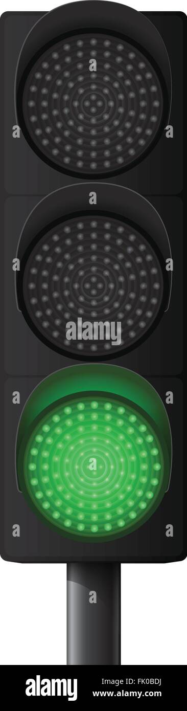 Green traffic light Stock Vector Image & Art - Alamy