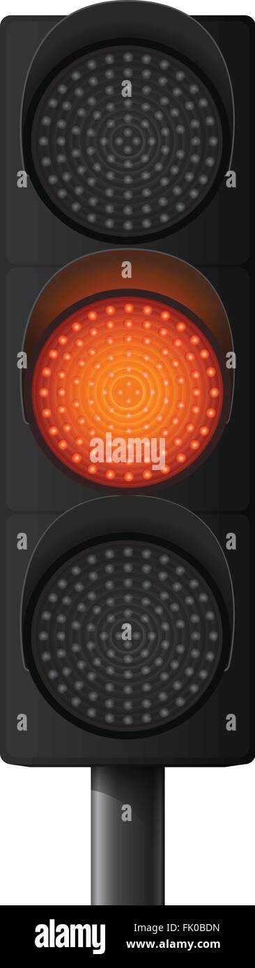 Orange/Yellow traffic light Stock Vector Image & Art - Alamy