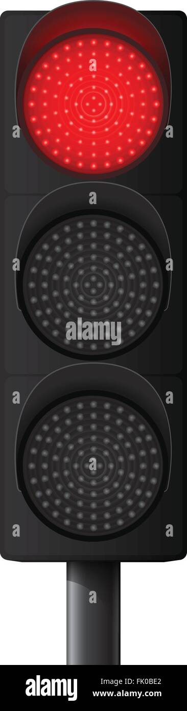 Red traffic light Stock Vector Image & Art - Alamy