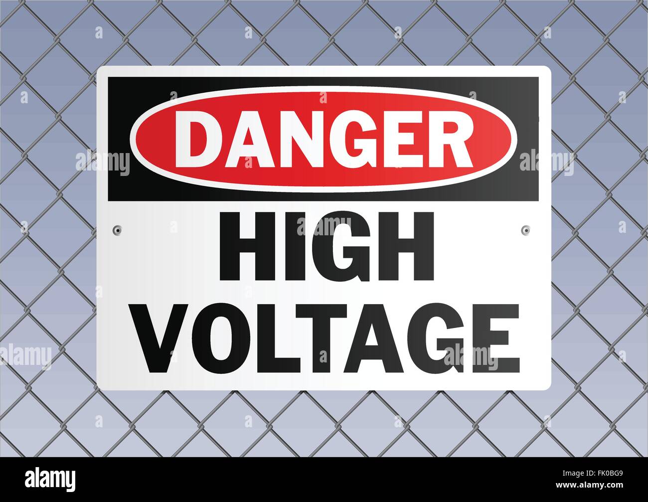 Danger High Voltage Stock Vector Image & Art - Alamy