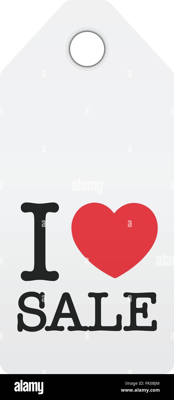 I Love Sale Stock Vector Image & Art - Alamy