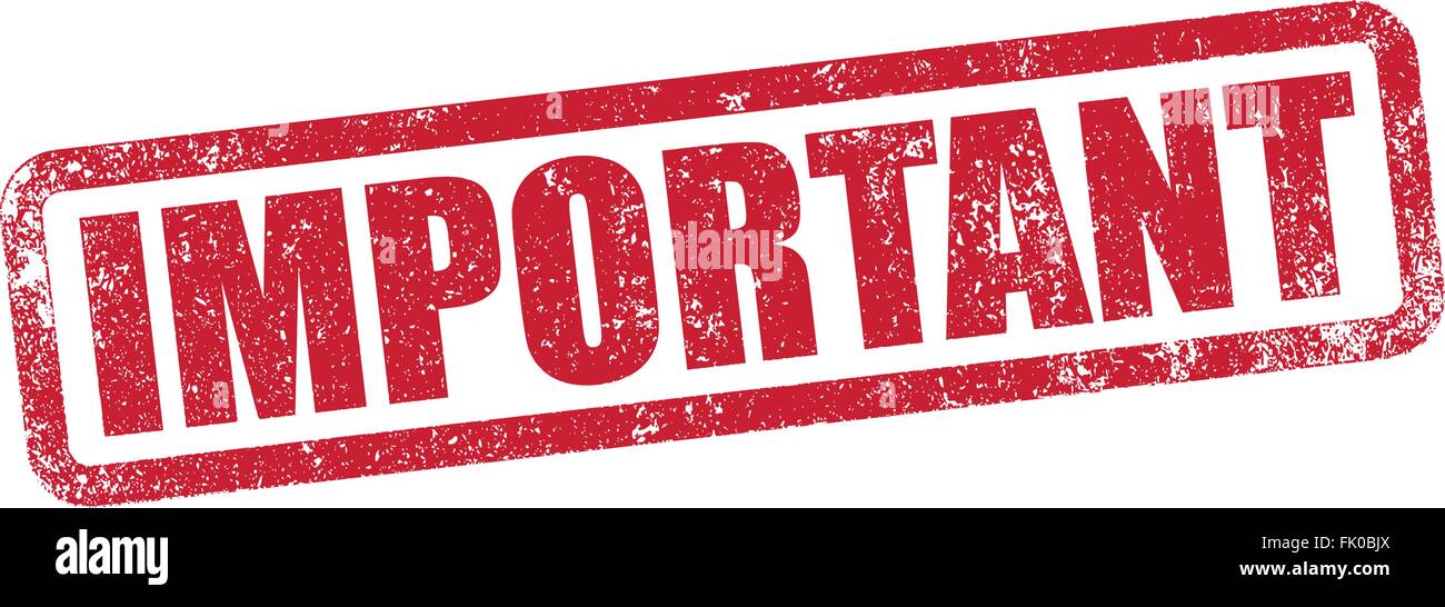 Important Stamp Vector