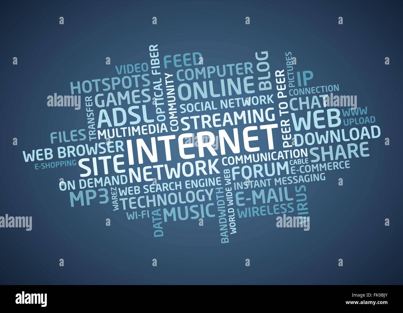 Internet words Stock Vector Images - Alamy