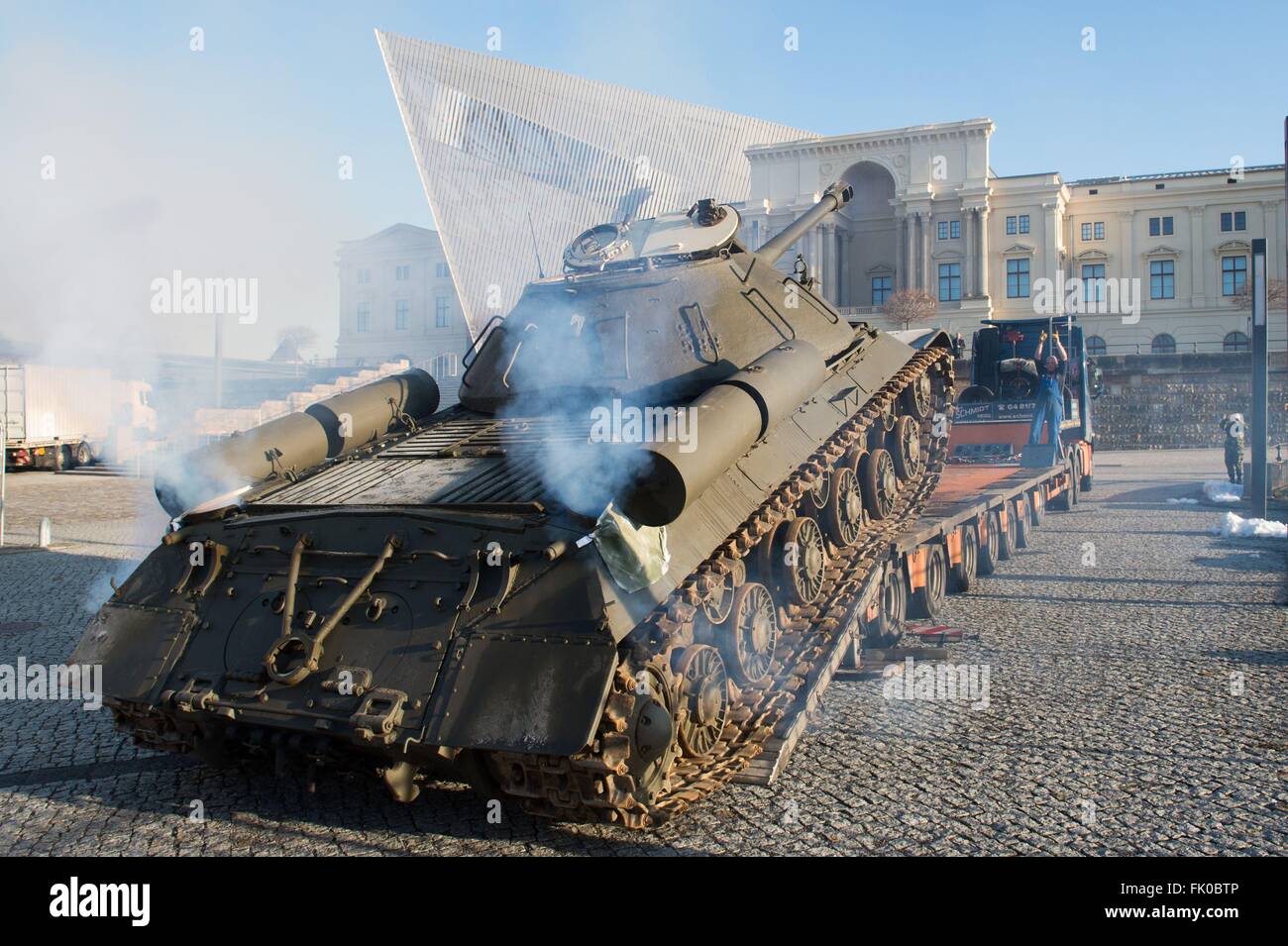 Dresden, Germany. 4th Mar, 2016. Battle tank 'Iosif Stalin 3 (IS-3 ...