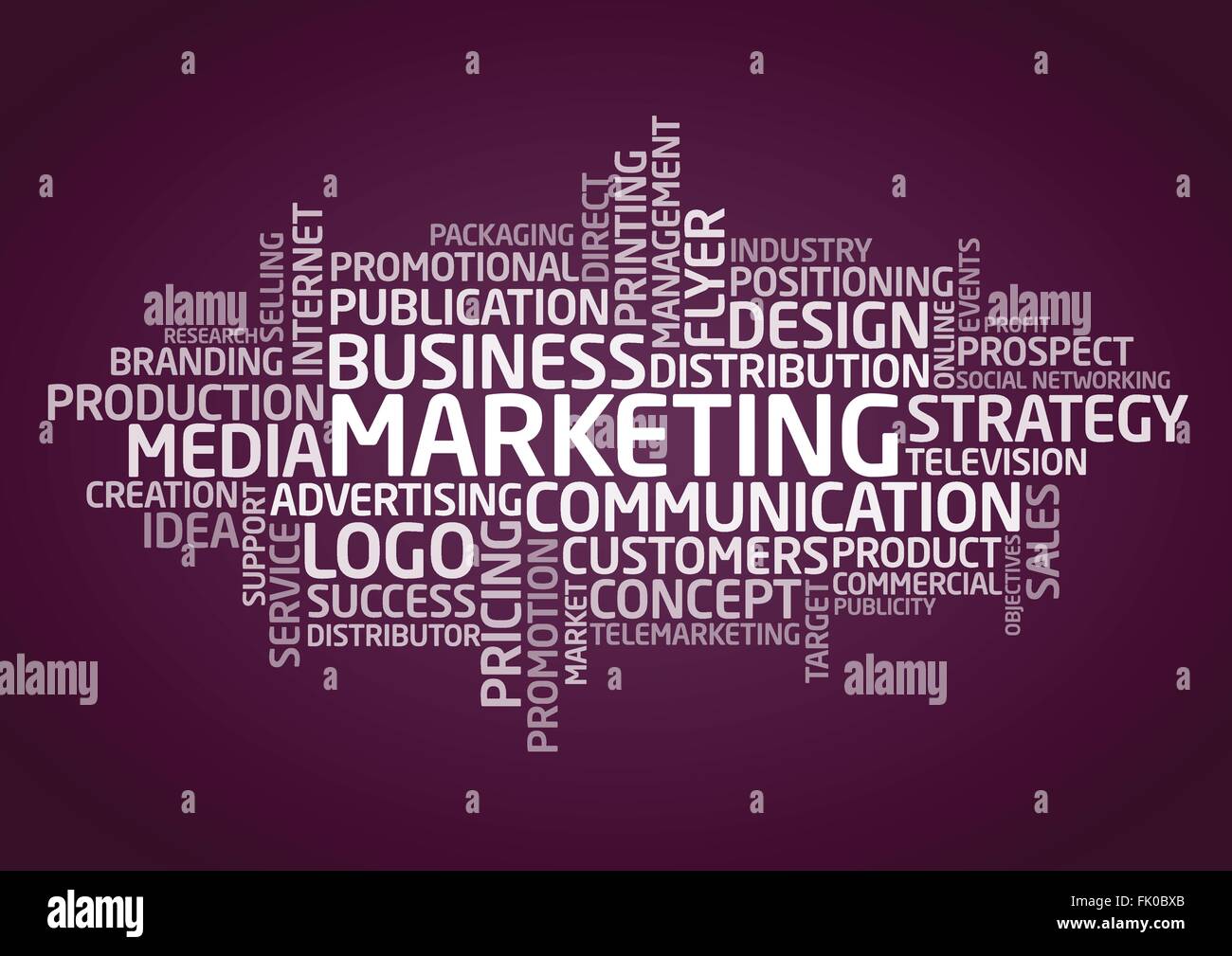 Marketing - Words Stock Vector Image & Art - Alamy