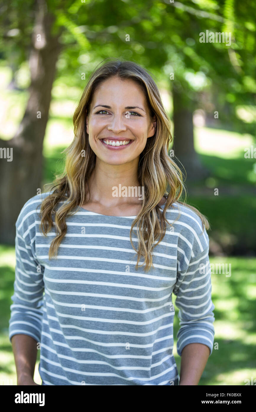 Portrait of a smiling woman Stock Photo - Alamy