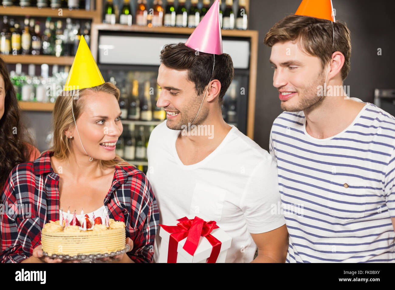 Birthday party friends 20s hi-res stock photography and images - Alamy