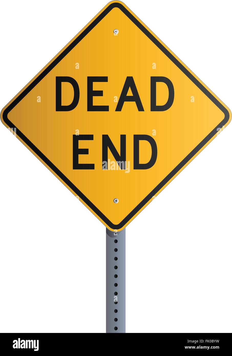 Dead end road traffic Stock Vector Images - Alamy