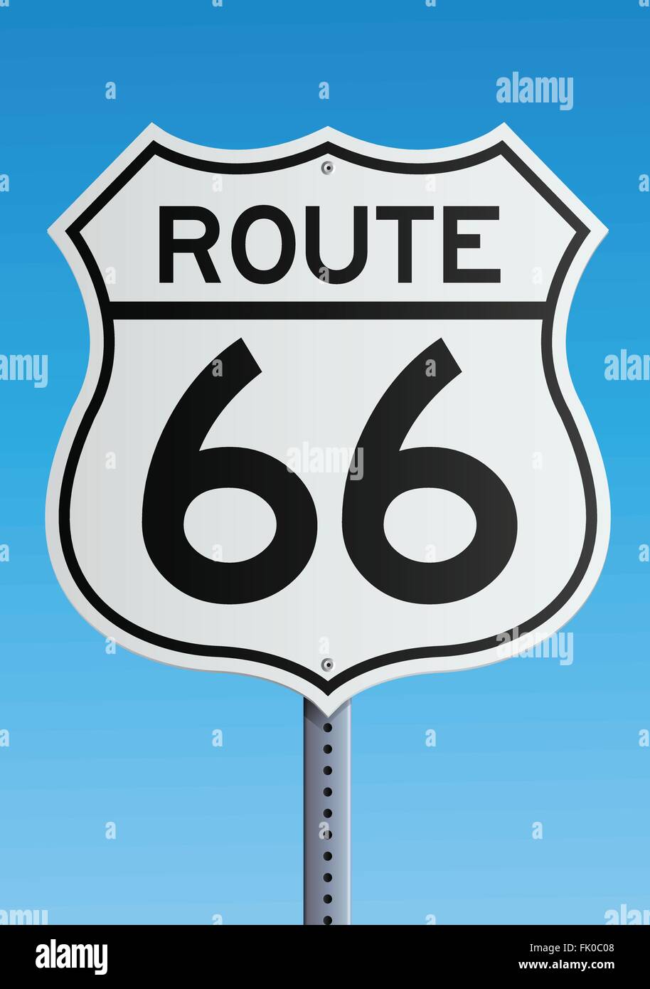Route 66 sign Stock Vector Image & Art - Alamy