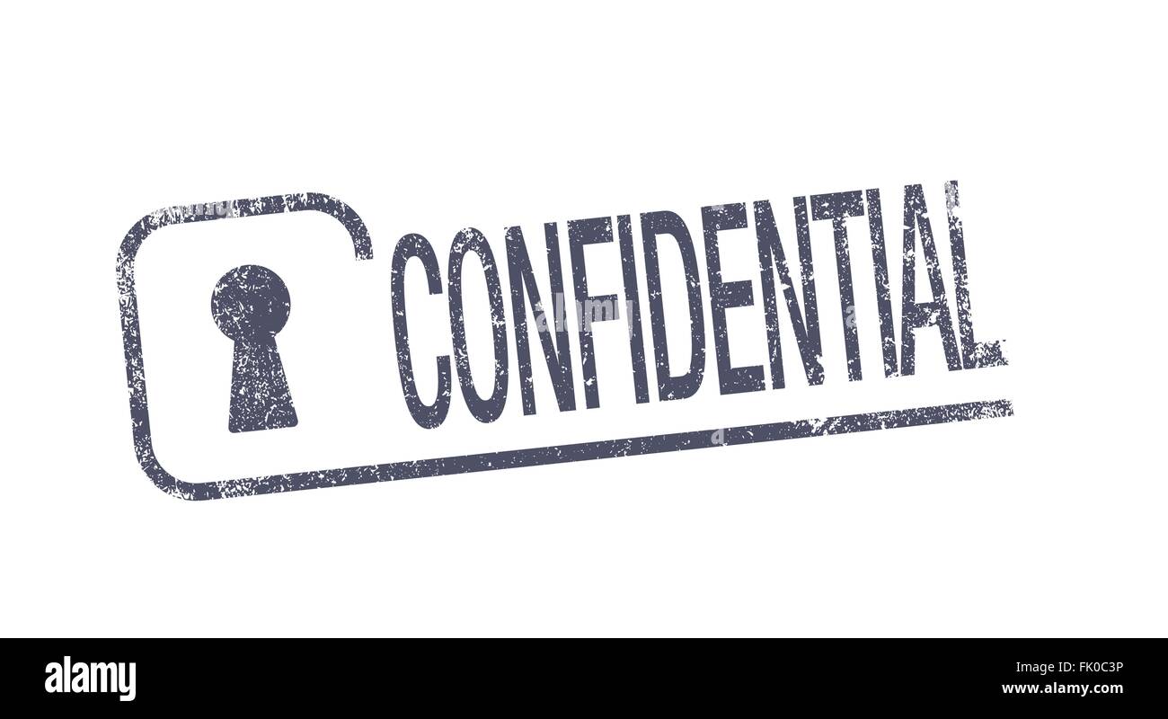 Confidential ink pad Stock Vector Image & Art - Alamy