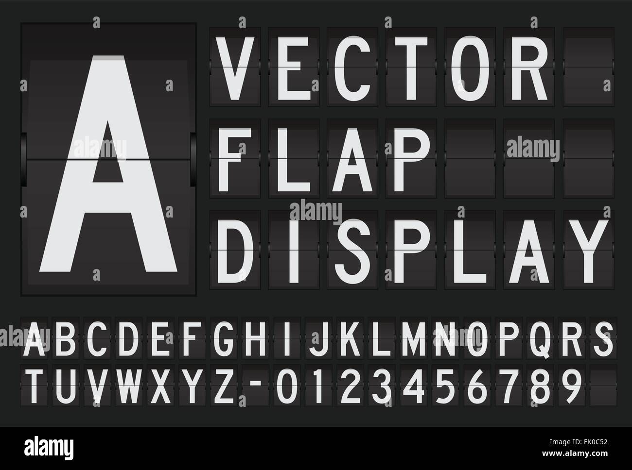 Vector flap display Stock Vector Image & Art - Alamy