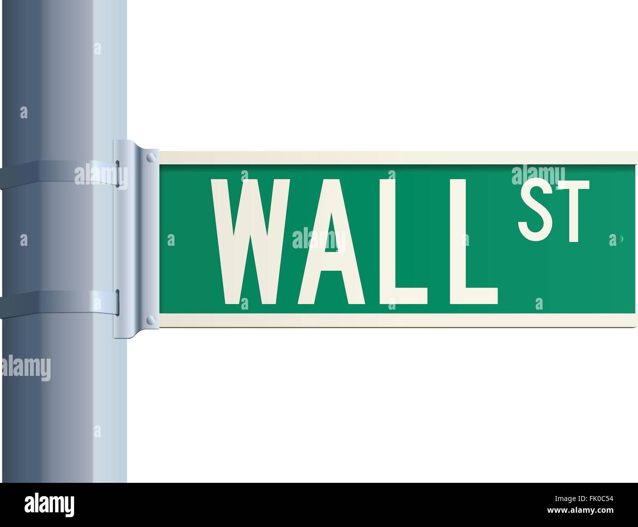 Wall Street sign Stock Vector Image & Art - Alamy