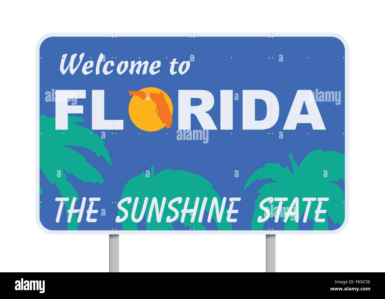 Welcome florida sign sunshine state hi-res stock photography and images - Alamy