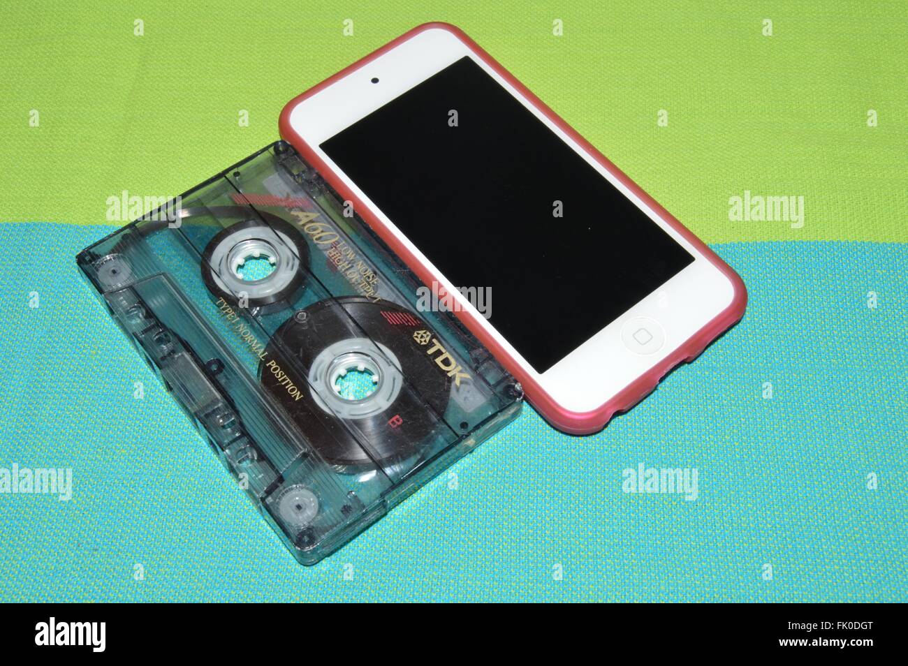 I-Pod and cassette Stock Photo - Alamy