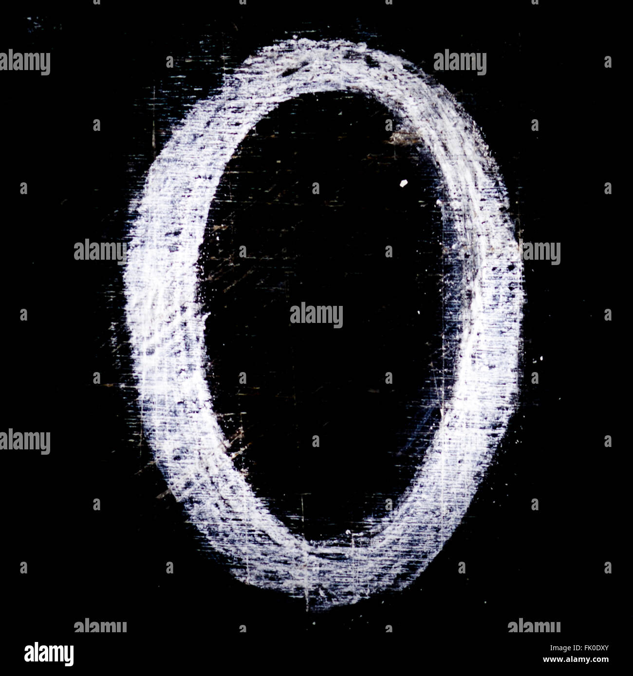 Chalkboard letter O Stock Photo - Alamy