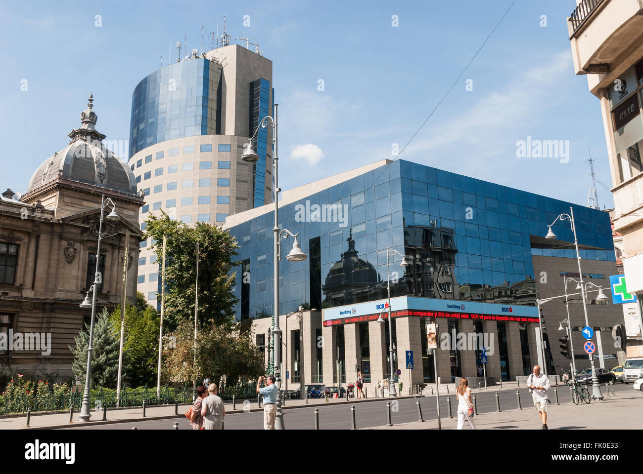View on the building of Bucharest Financial Plaza. Romania .September ...