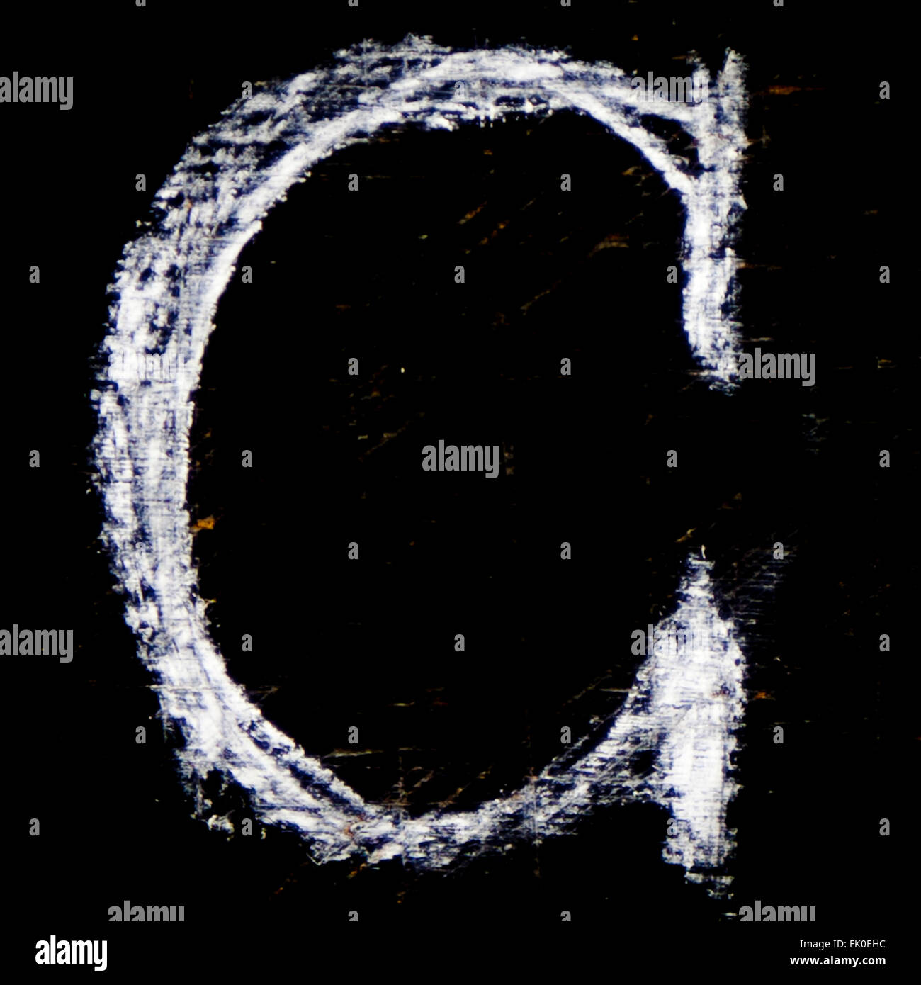 Chalkboard letter C Stock Photo - Alamy