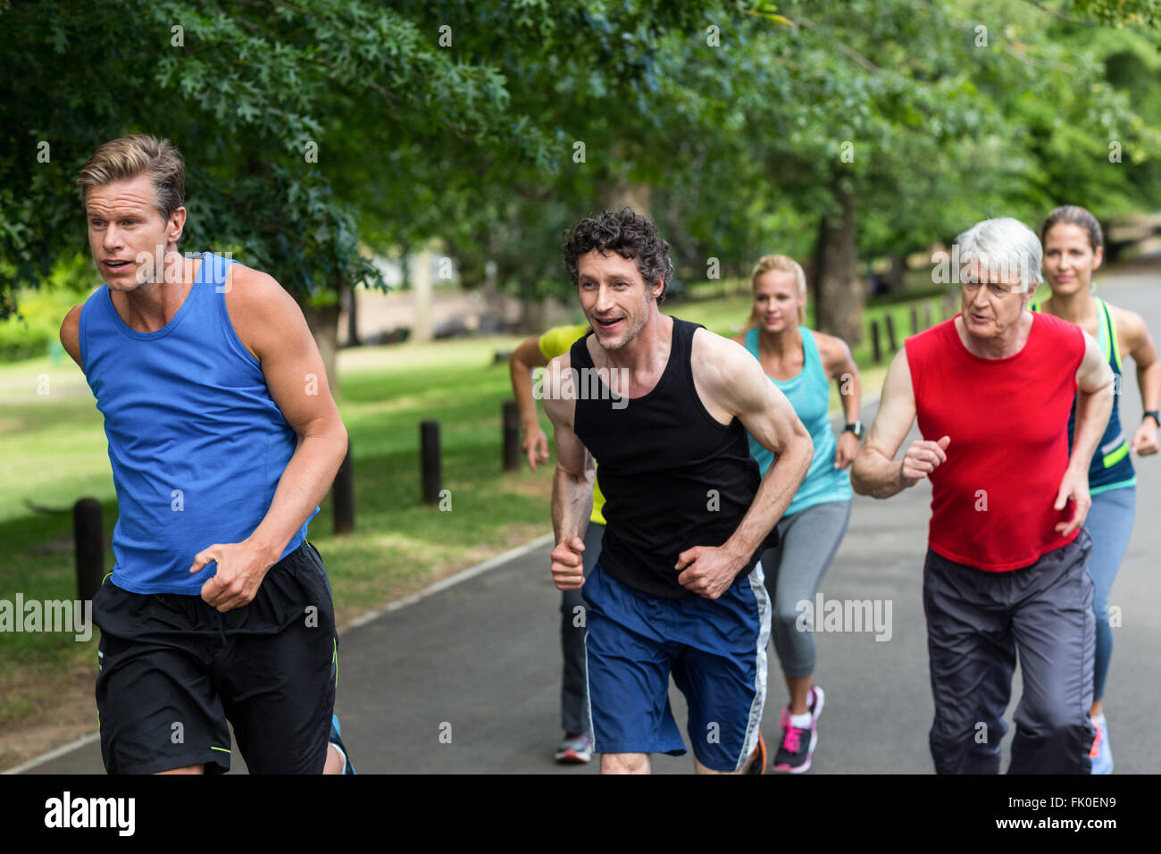 Marathon athletes running Stock Photo - Alamy