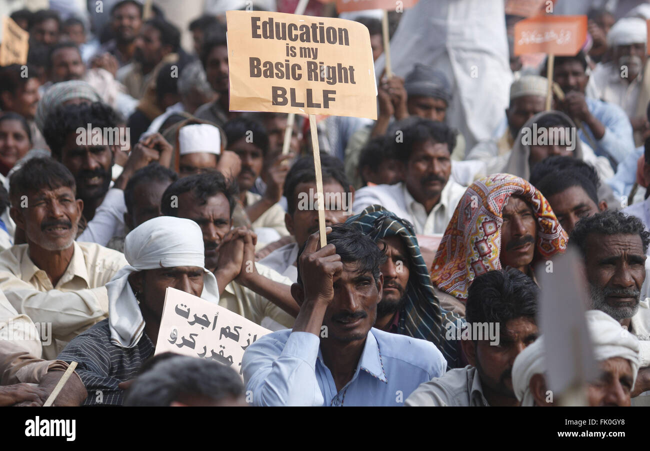 Lahore, Pakistan. 04th Mar, 2016. Thousands of Bonded Labor Liberation ...