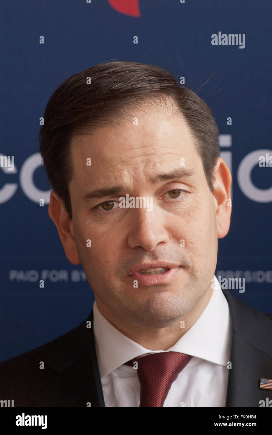 Topeka, Kansas, USA, 4th March, 2016 Presidential candidate Senator ...