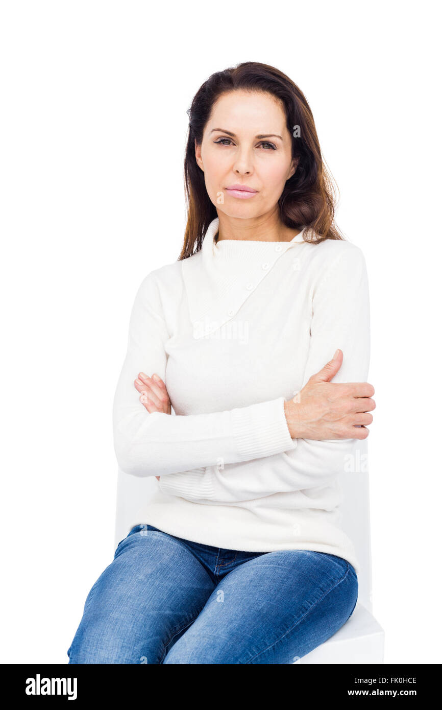 Woman staring into camera hi-res stock photography and images - Alamy